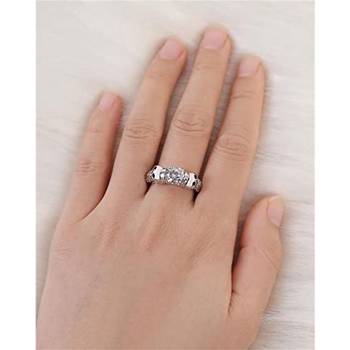 SUNLIAT Jack Skellington Ring 925 Sterling Silver