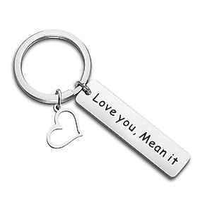 MAOFAED Couple Jewelry Gift for Boyfriend Love You Mean It Valentines Day Gift for Her