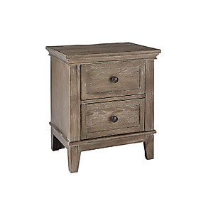 Westwood Design Leland 2 Drawer Nightstand, Stone Washed