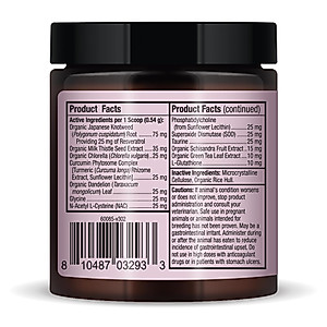 Bark & Whiskers Detox Support for Dogs & Cats, 1.8 Oz. (52.3 g), Promotes Healthy Liver & Kidney Function, Veterinarian Formulated, Non-GMO, Dr. Mercola