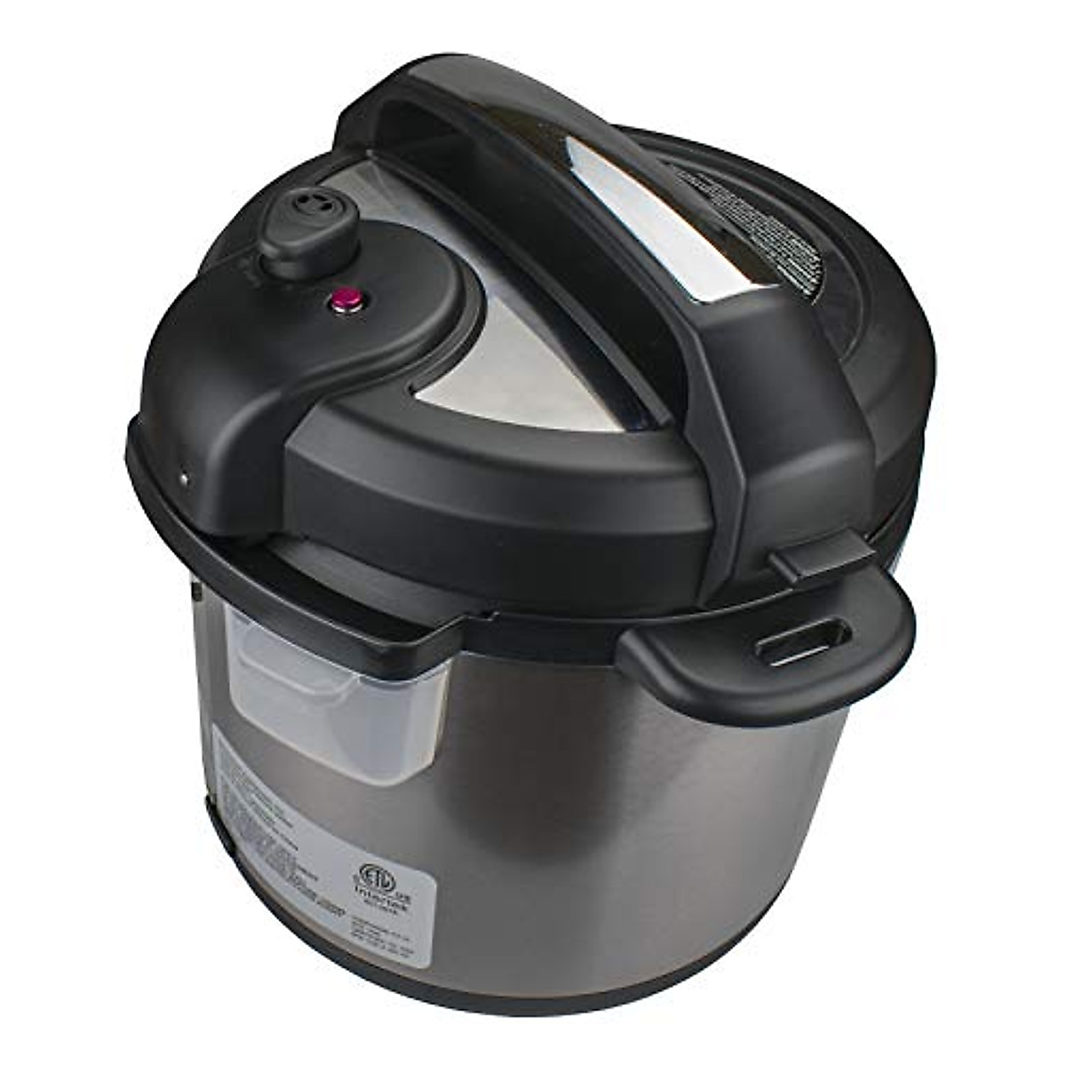 Brentwood Select EPC-636 8-in-1 Electric Pressure Slow, Rice, Egg Cooker, Sauté, Steam, Yogurt, and Food Warmer, 6 Quart, Staiinless Steel/Black