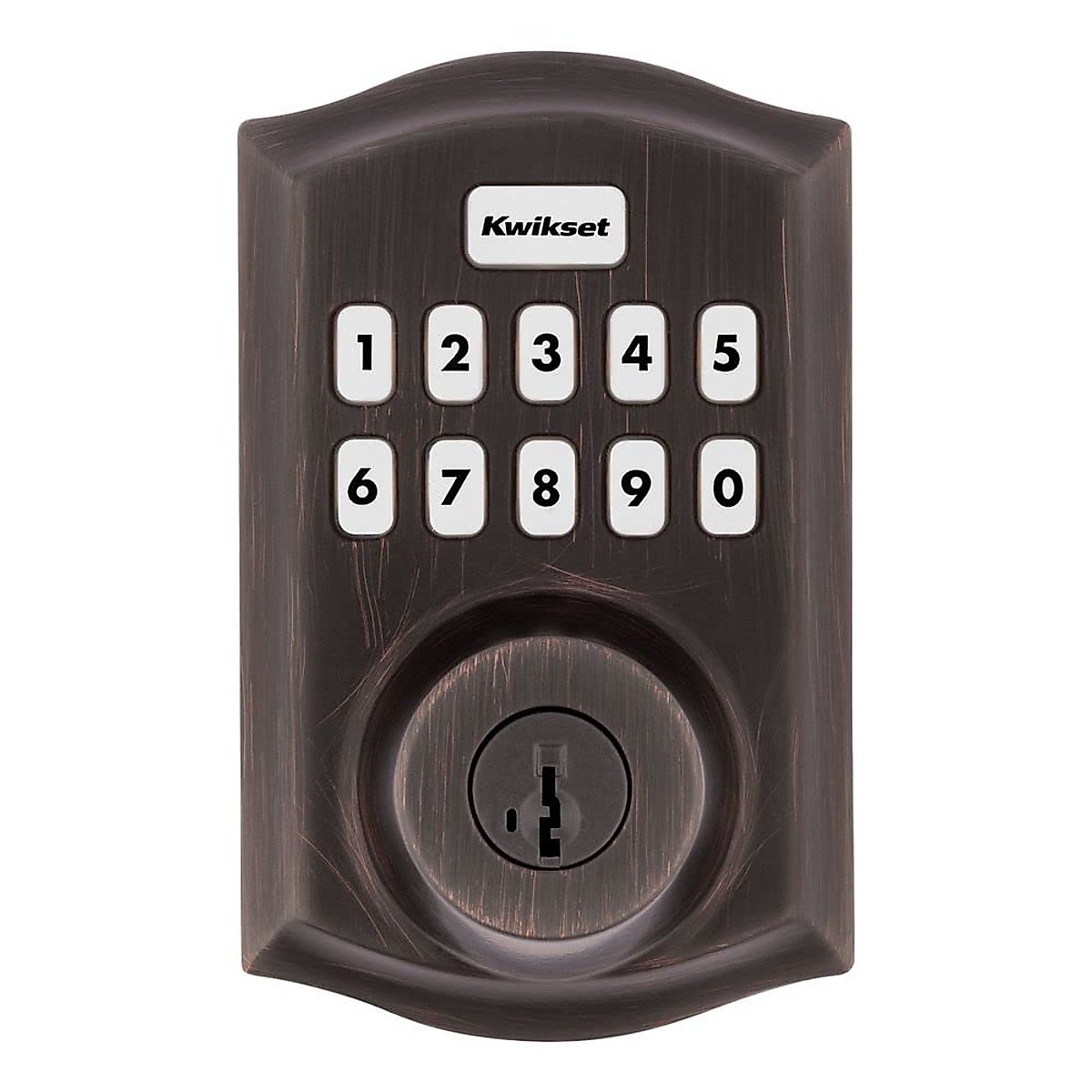 Kwikset Home Connect 620 Smart Lock Deadbolt with Z-Wave Technology, Works with Ring Alarm, Samsung Smartthings and More, Z-Wave Hub Required, Traditional Design in Venetian Bronze