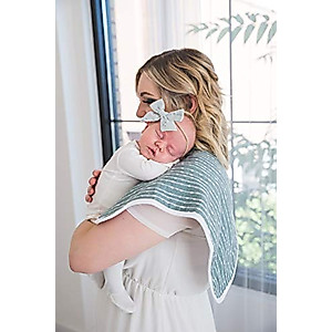 Baby Burp Cloth Small 21''x10'' Size Premium Absorbent Triple Layer 3-Pack Gift Set 'Autumn' by Copper Pearl