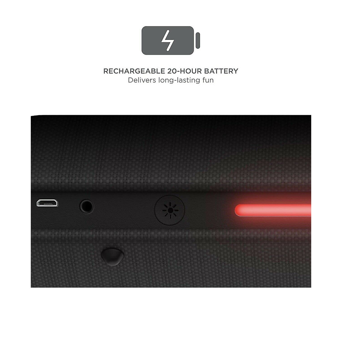 Ion Audio Meeting Mate Rechargeable Portable Speaker with Built-in Microphone for Home & Office, High Power Sound System, Easy-Touch Control, 15-Hour rechargeable battery (Renewed)