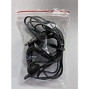 Bulk School Classroom Pack of 50 Black Earbuds/Headphones - Individually Wrapped