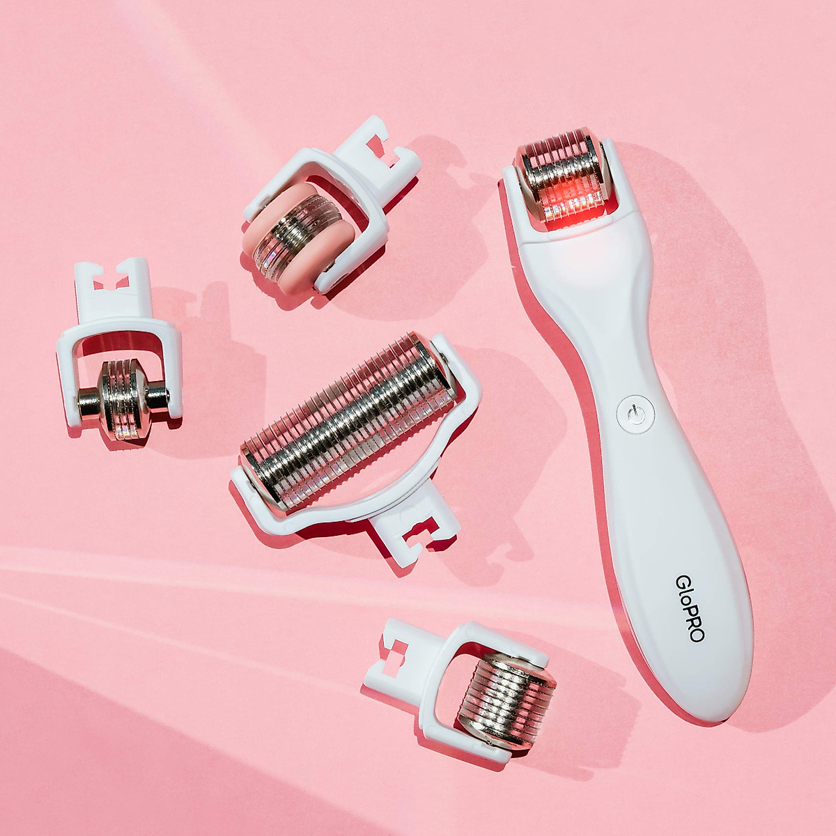 BeautyBio GloPRO️ At-Home Microneedling Tool + 4 Attachment Heads: Face, Eye, Lip & Body. Restores volume and maximizes skincare benefits