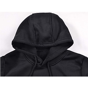 XPLR Merch Hoodie New Logo Sweatshirt Men Women Novelty Hoodies (Black,XXL)