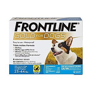 FRONTLINE® Gold for Dogs Flea & Tick Treatment, 23 - 44 lbs, 6ct