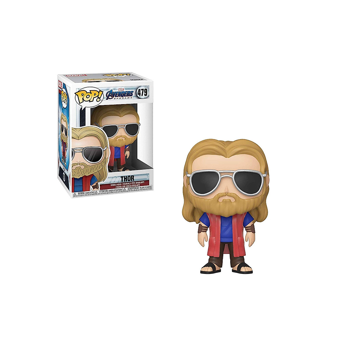 Funko Pop! Marvel: Avengers Endgame - Casual Thor, Multicolor, Standard