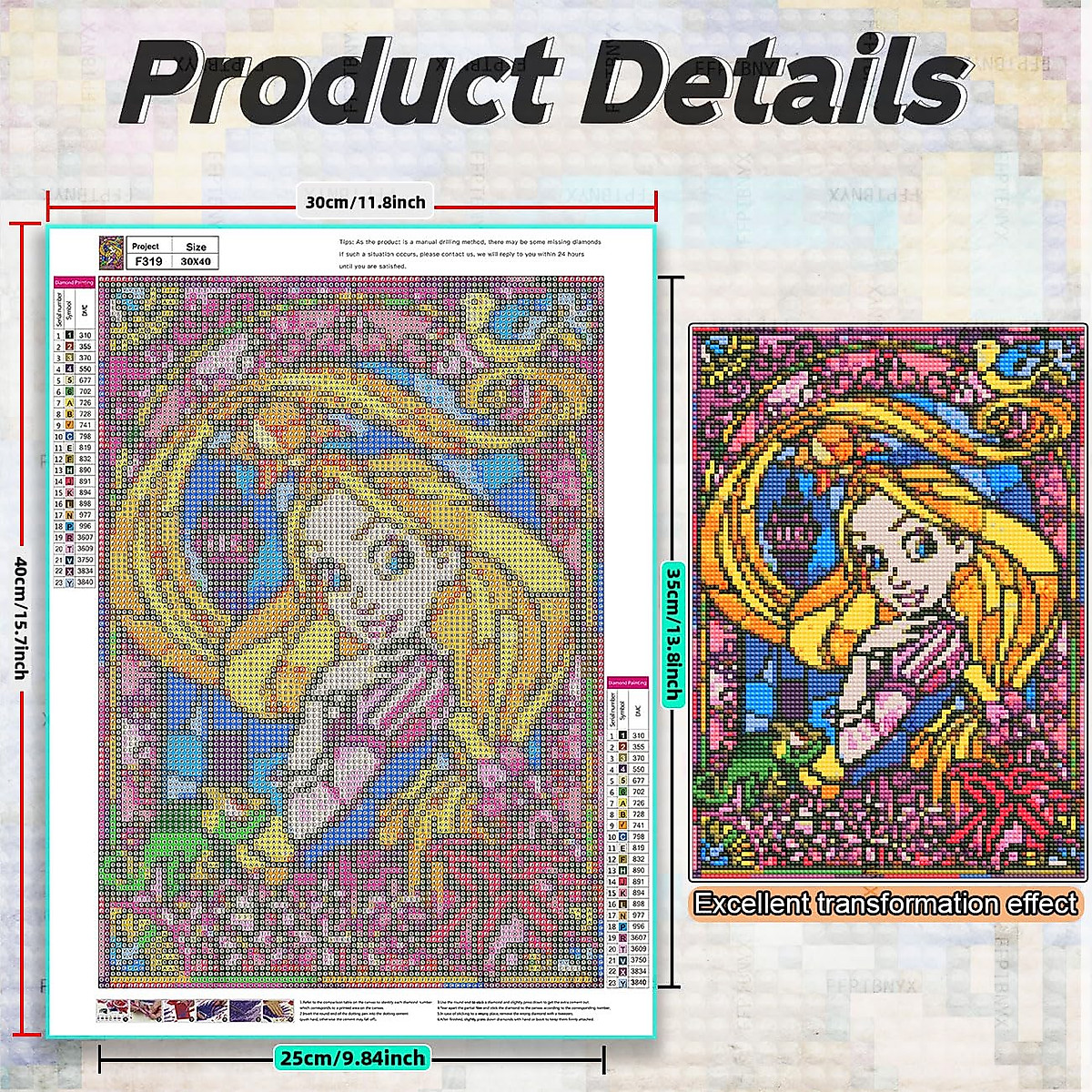 FFPTBNYX 12 Pack Full Drill Diamond Painting Kits for Adults&Beginners 5D DIY 12PCS Diamond Art Kits Paint with Round Diamonds and Gems for Home Wall Decor Gifts(11.8''x15.7'')