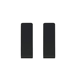 eXtremeRate 2 Set of Black Soft Touch Replacement Kickstand for Nintendo Switch Console, Back Bracket Holder Kick Stand for Nintendo Switch - Console NOT Included