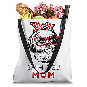 Shih Tzu Mom Funny Pet Dog Lover Bandana Mothers Day Women Tote Bag