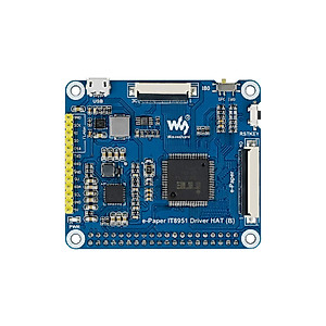 waveshare 7.8inch E-Ink Display HAT Compatible with Raspberry Pi4B/3B+/3B/2B/B+/A+/Zero/Zero W/WH/Zero 2W 1872×1404 Resolution IT8951 Controller USB/SPI/I80 Interface Supports Partial Refresh
