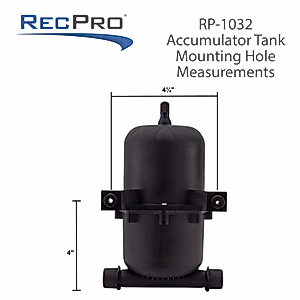 RecPro RV Accumulator Tank with Barbed Fittings