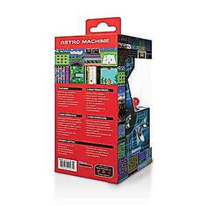 My Arcade Retro Machine Playable Mini Arcade: 200 Retro Style Games Built In, 5.75 Inch Tall, Powered by AA Batteries, 2.5 Inch Color Display, Speaker, Volume Control