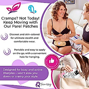 Period Heating Patches for Menstrual Cramps Based on Flow Strength, 10 Period Patches for Weak & Normal Flow with Herbs & Oils for Pain Relief; Disposable Stick On Heat Patches for Cramp Free Period