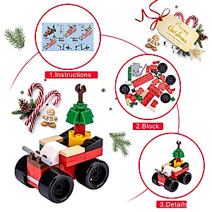 2023 Advent Calendar Kids Christmas Building Blocks 24 Days Countdown Calendar Toys for Kids 1210 PCS 6 in 1 Christmas Building Toys, Kids Christmas Gifts for Boys & Girls