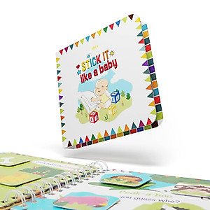 Stick IT Smart Montessori Busy Book for Toddlers, Preschool Educational Learning, Autism Sensory Learning Toy, Kindergarten Learning Activities, Anti-Cutting Edge