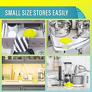 ARK Reamer Lemon Squeezer - Citrus Juicer, BPA-Free, Anti-Slip Hand Press w/Measuring Cup - Easy to Use & Clean Manual Juicers for Fresh Orange or Lime Juice - Kitchen Gadgets