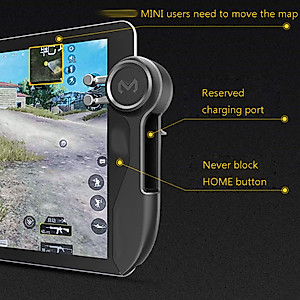 HUAYUWA 2Pcs Tablet Game Joystick Trigger Handle 6 Finger L1R1 Shooter Fire Aim Button Controller Fits for iPad Tablet PUBG Game Accessories