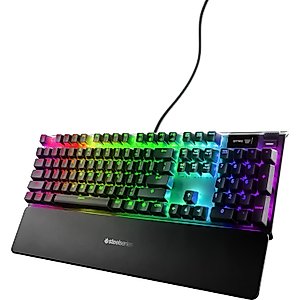 SteelSeries Apex Pro - Mechanical Gaming Keyboard - Adjustable Actuation Switches - OLED Smart Display - English QWERTY Layout - Standard