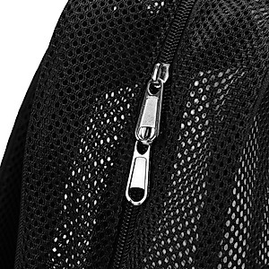 Heavy Duty Semi-Transparent Mesh Backpack，See Through College Student Backpack