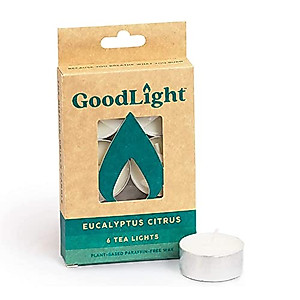 GOODLIGHT Candles Tea Lights Eucalyptus Citrus, 6 CT