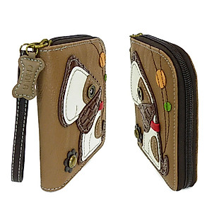 Chala Zip Around Wallet - Dog Brown