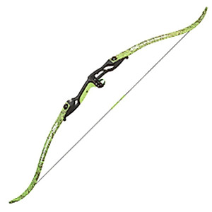 SE Kingfisher Bowfishing Recurve Bow, Flo Green, 40#, RH