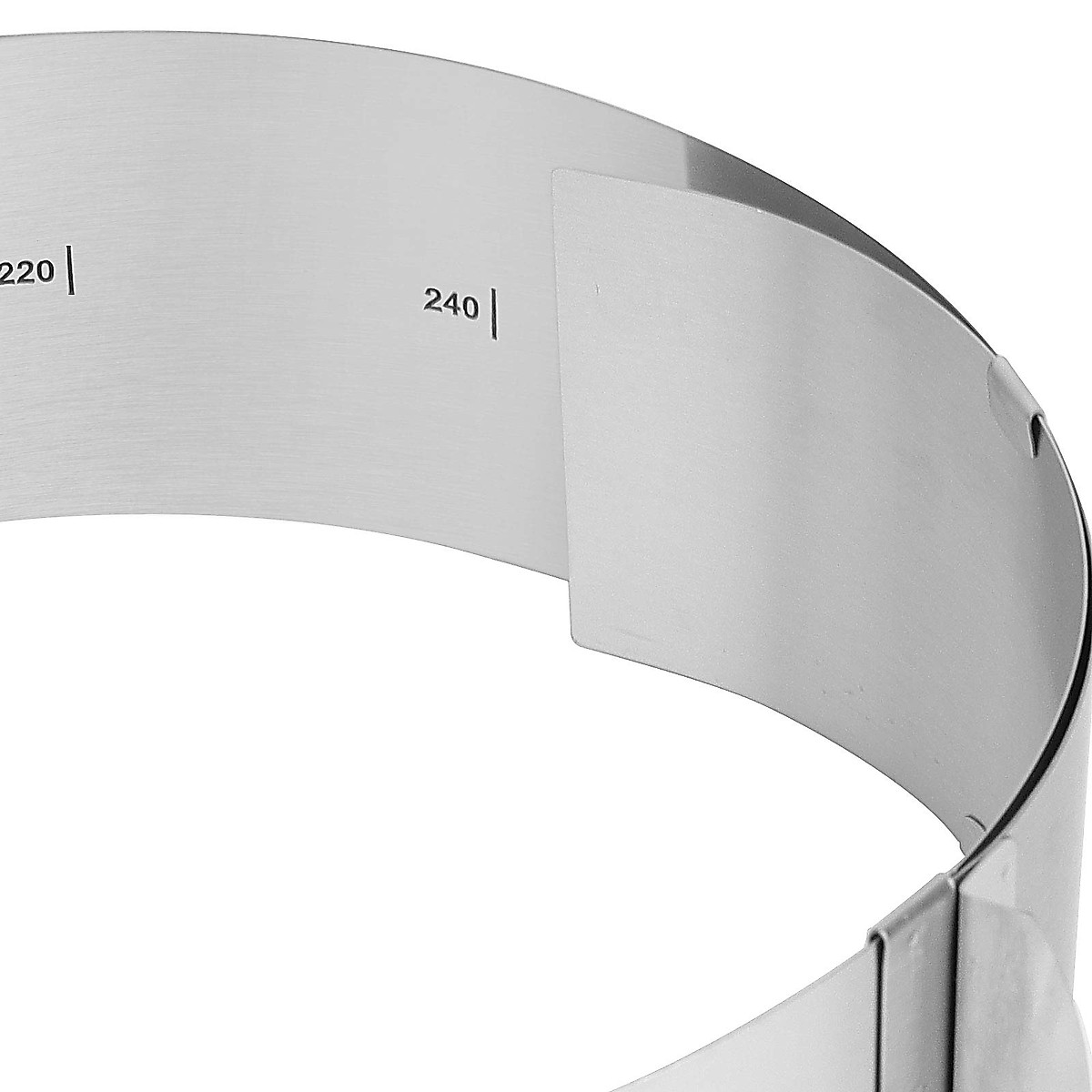 ZOENHOU 2 Pack 6-12 Inch Cake Mold Ring, Stainless Steel Mold Cake Baking Adjustable Mousse Cake Ring Mould Tools, with scaling for Kitchen DIY Pastry, Square and Round