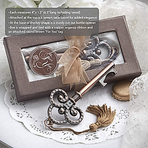 Fashioncraft Vintage Skeleton Key Bottle Opener, One Size, Brown