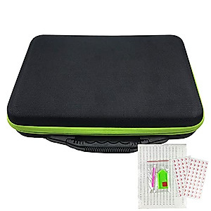 Diamond Painting Storage - 20/40/80 Bottles Portable Box for Beads, Seeds, Studs, Rhinestones, Buttons Organizing