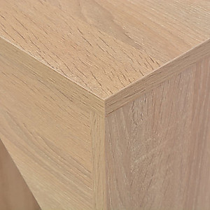 YPWRENH Dining Table with StorageBar Table with Moveable Shelf Oak 54.3"x15.4"x43.3" for Dining Room, Kitchen or Living Room