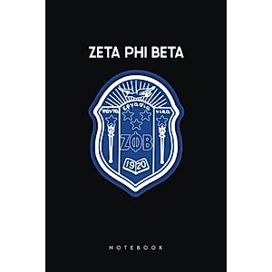 Zeta Phi Beta: Notebook: Zeta Phi Beta Sorority Gift for women | Sorority Journal