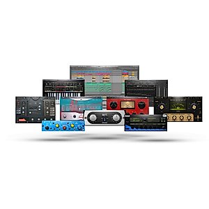 PreSonus Pair of Eris E3.5 BT 2-Way Studio Bluetooth Monitors with Studio One Prime DAW Studio Magic and Plug-in Suite Software Pack and LyxPro Condenser Recording Microphone Kit and Headphones