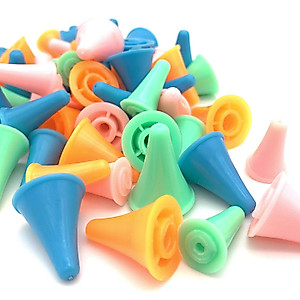 30 Pcs Colorful Knit Knitting Needles Point Protectors 2 Sizes Needle Tip Stoppers for Knitting Craft,Quilting, DIY Art and Sewing