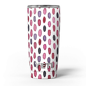 Design Skinz The Red and Purple Water Marks - Skin Decal Vinyl Wrap Kit Compatible with The Yeti Rambler Cooler Tumbler Cups