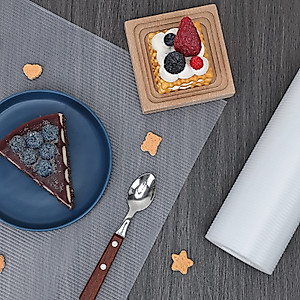 BAKHUK Shelf Liner for Kitchen Cabinets, 2 Rolls of 12 Inches x 25 FT, Non Adhesive Cabinet Liner, Double Sided Non-Slip Drawer Liner, Clear Ribbed Washable Refrigerator Mats for Pantry Cabinet