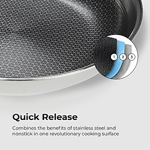 Black Cube Quick Release Cookware Fry Pan, 11-Inch