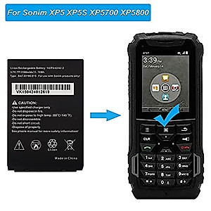 Replacement Battery BAT-03180-01S Compatible with Sonim XP5 XP5S XP5700 XP5800 with Tools