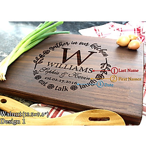 Personalized Cutting Boards, Wooden Custom Engraved Chopping Board for Wedding Gift, Bridal Shower, Engagement Gifts, Anniversary Gift, Housewarming Gift, Gift for Parents
