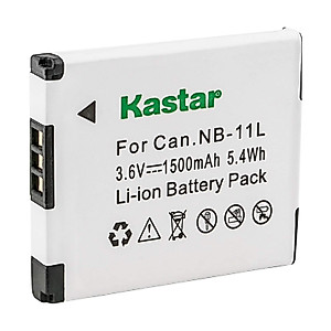 Kastar Replacement Battery for Canon NB-11L NB-11LH NB11L NB11LH CB-2LD CB-2LF and Canon A2300 A2400 is A2500 A2600 A3400 is A3500 is A4000 is A4050 is, SX400 is SX410 is SX420 is, ELPH 110 HS
