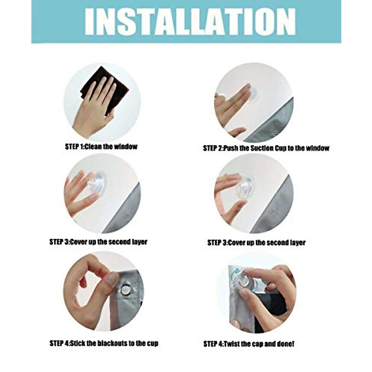 ZHhan Blackout Roof Skylight Blind Window Curtain for Velux F06 206 Roof Windows with Sucker UV Protection Without Drill and Easy InstallationSucker