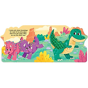 Dino Days with Triceratops - Touch and Feel Board Book - Sensory Board Book