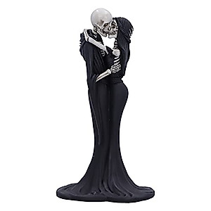 Nemesis Now Eternal Kiss 24cm, Resin, Gothic Wedding Giftware, Skeleton Kiss Figurine, Cast in The Finest Resin, Hand-Painted,Black and White