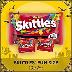 SKITTLES Original Chewy Candy Fun Size Candy, 10.72oz