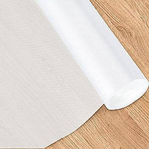 Refrigerator Liners,Drawer and Shelf Liner,Non-Slip Cabinet Liner,Non Adhesive Washable Mats Covers Pads for Kitchen Pantry Shelves Bathroom,Storage, Desks,Shoe Shelves, Under Sink (11.8 in x 16.4 FT)