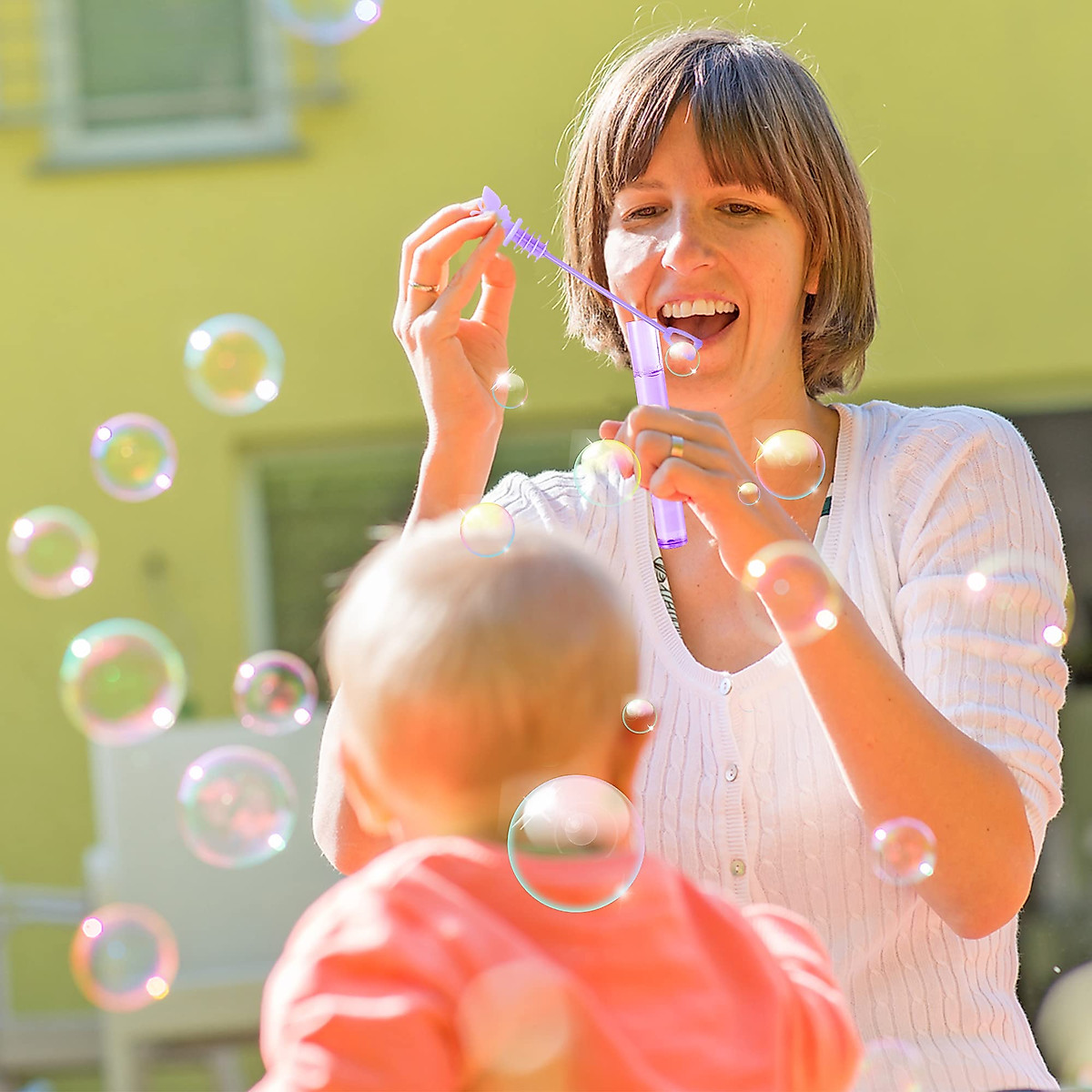 48 Pcs Butterfly party favors Butterfly , 6 Colors Mini bubble wands Neon Bubble Butterfly Theme Toys for Kids Boy Girl