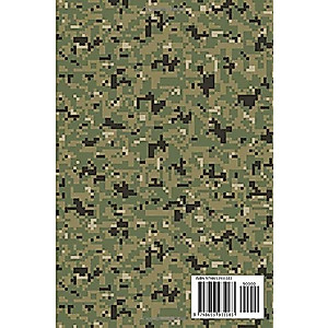 Tactical Composition Notebook: Digital Marine Camouflage Pattern Journal Lined College Ruled Note Book