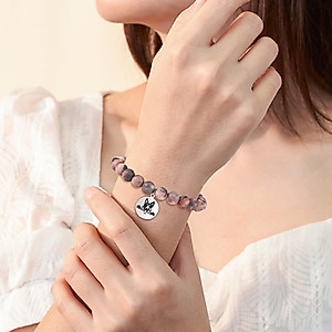 JOGDIAM Dog Mom Gifts for Women, Dog Gifts for Dog Lovers with Gift Message Card, German Shepherd Gifts Dog Mom Bracelets for Mom, Grandma, Daughter, Wife, friend, Friends